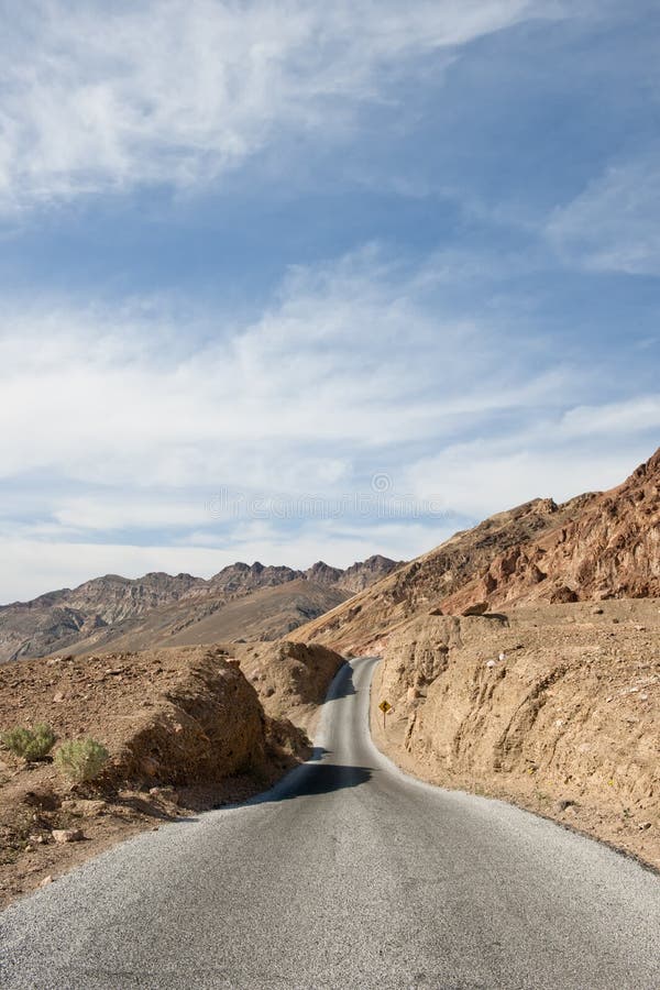 Highway Death Valley Nevada Stock Photo - Image of mountain, national ...