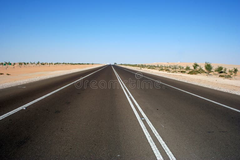 Highway through desert stock photo. Image of outdoors - 19265714