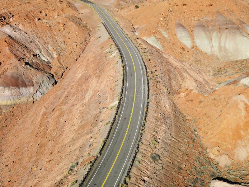 Highway in desert stock image. Image of highway, endless - 5383387