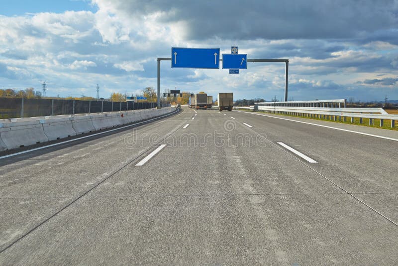 Highway Driver View stock image. Image of road, highway - 71421353