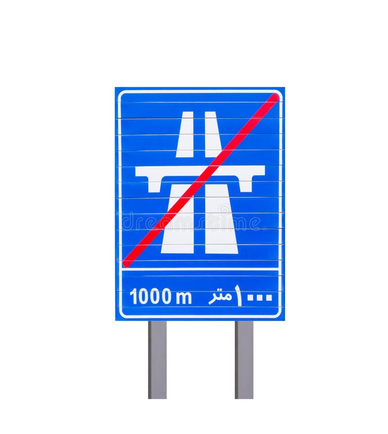 Highway end sign stock photo. Image of change, direct - 43534962