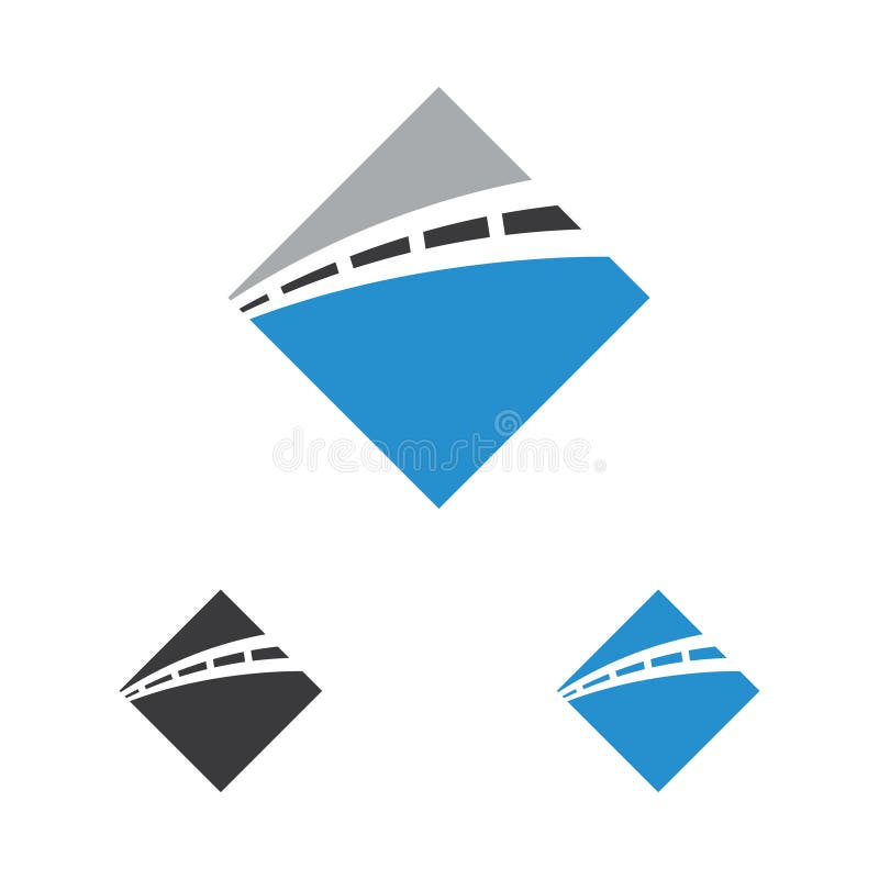 Highway Freeway Road Infrastructure Logo Stock Vector - Illustration of ...