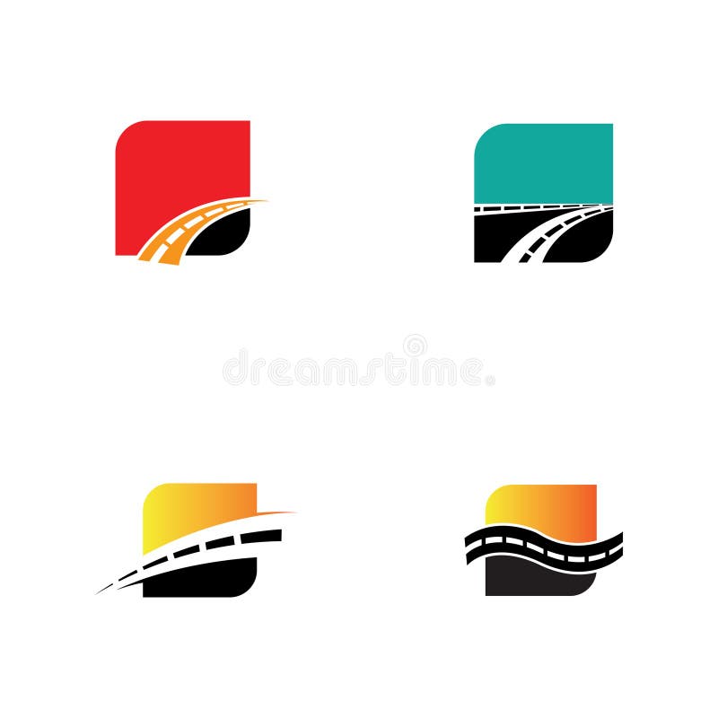 Highway Freeway Road Infrastructure Logo Stock Vector - Illustration of ...
