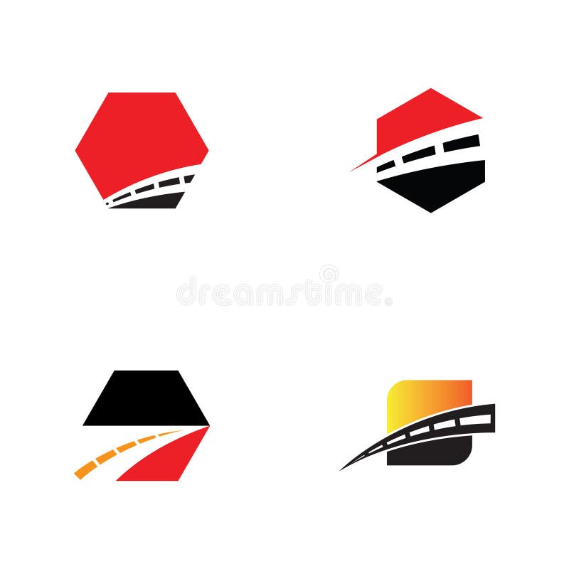 Highway Freeway Road Infrastructure Logo Stock Vector - Illustration of ...