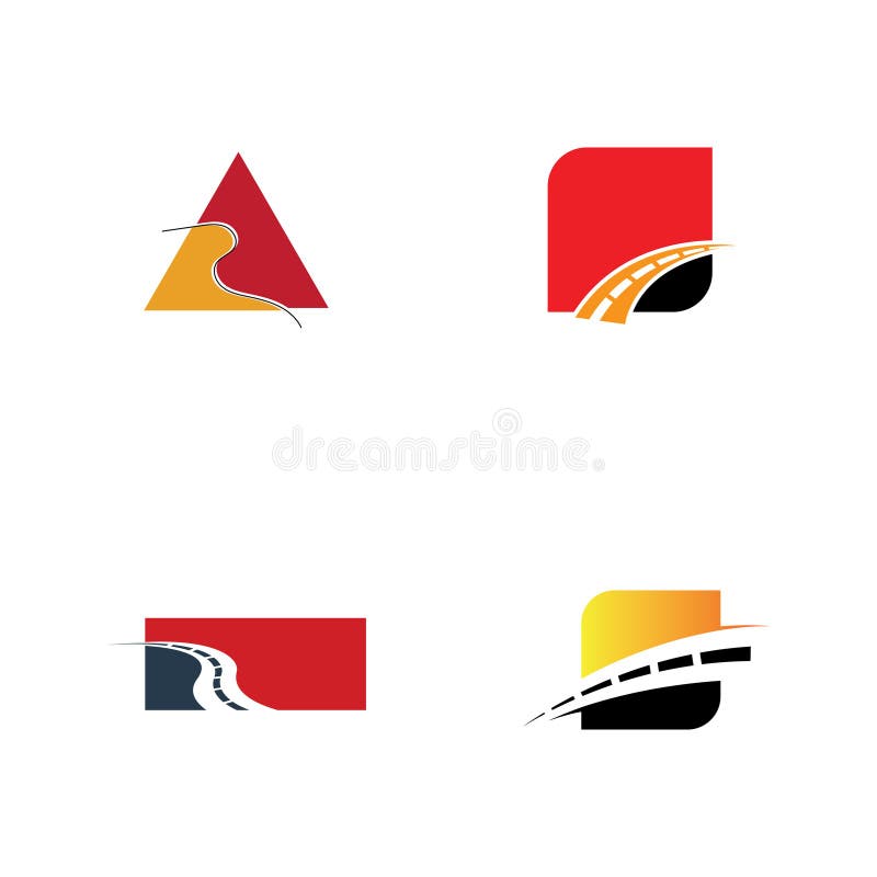 Highway Freeway Road Infrastructure Logo Stock Vector - Illustration of ...