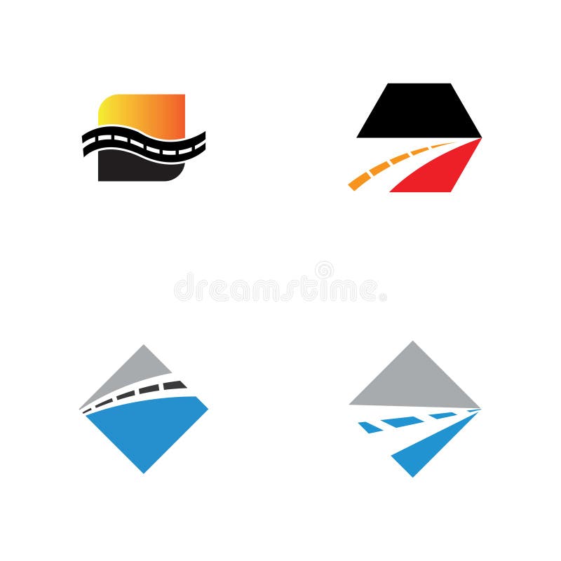 Highway Freeway Road Infrastructure Logo Stock Vector - Illustration of ...