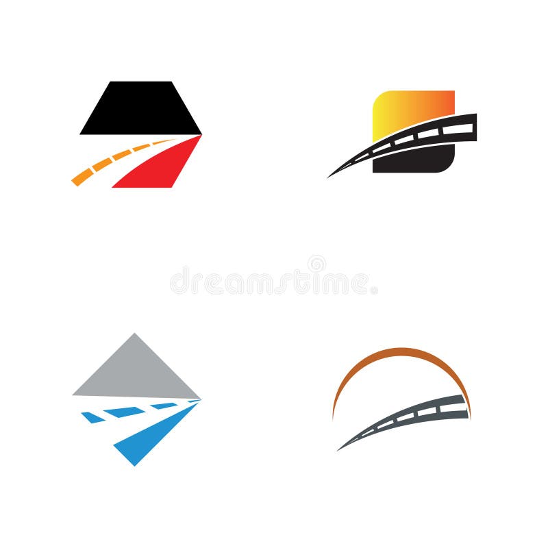 Highway Freeway Road Infrastructure Logo Stock Vector - Illustration of ...