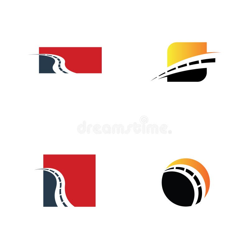 Highway Freeway Road Infrastructure Logo Stock Vector - Illustration of ...