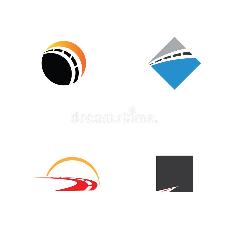 Highway Freeway Road Infrastructure Logo Stock Vector - Illustration of ...