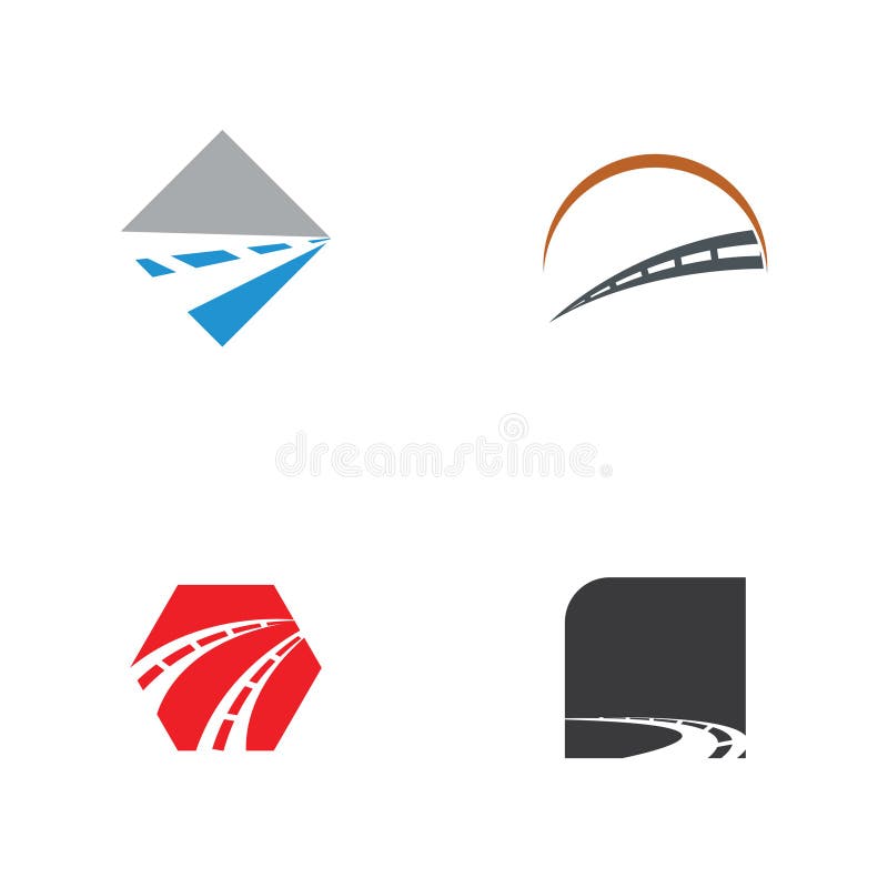 Highway Freeway Road Infrastructure Logo Stock Vector - Illustration of ...