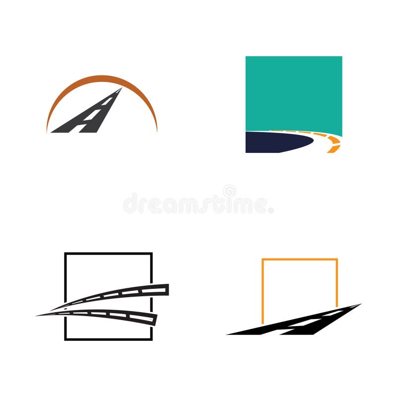 Highway Freeway Road Infrastructure Logo Stock Vector - Illustration of ...