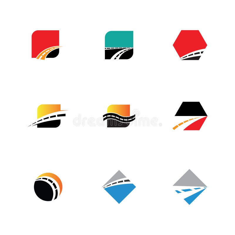 Highway Freeway Road Infrastructure Logo Stock Vector - Illustration of ...