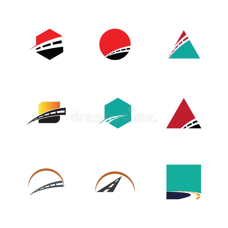 Highway Freeway Road Infrastructure Logo Stock Vector - Illustration of ...