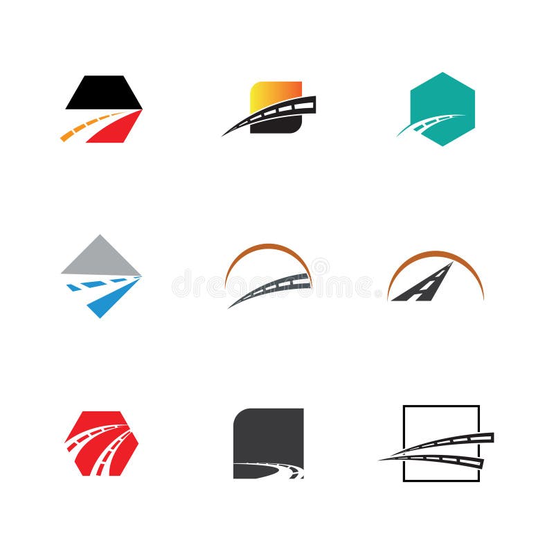 Highway Freeway Road Infrastructure Logo Stock Vector - Illustration of ...