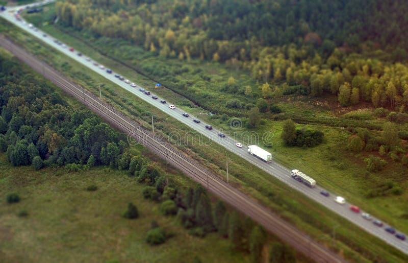 Highway in Germany. stock photo. Image of aerial, germany - 105763980