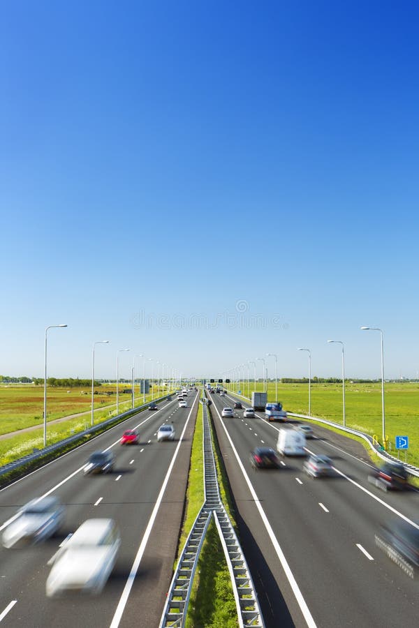 Highway in the Netherlands stock image. Image of cars - 165730303