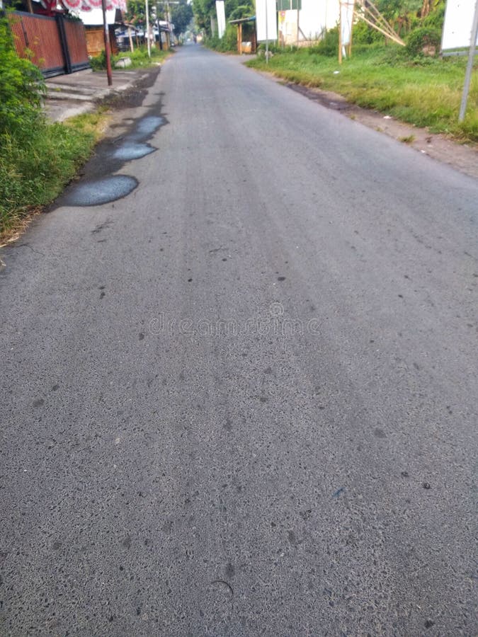 Highway, Green Grass on the Side of the Road Stock Photo - Image of ...