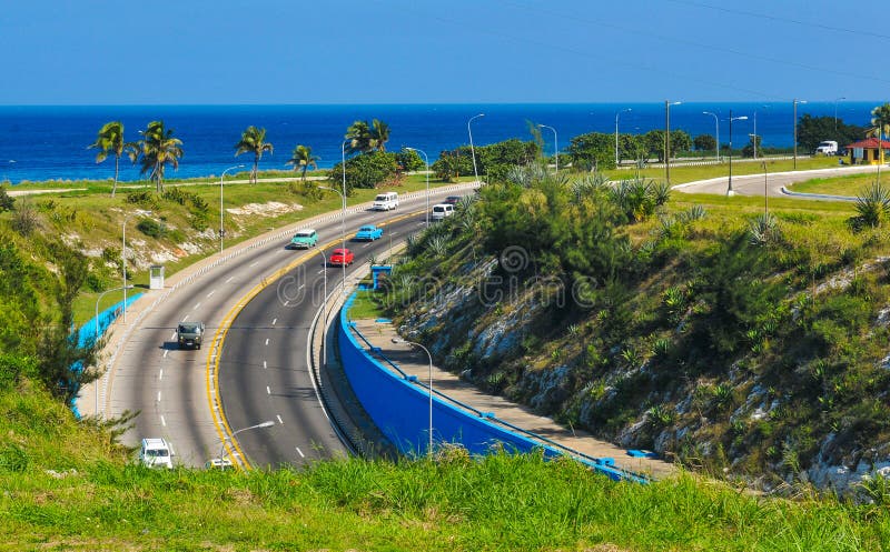 Cuban highway stock image. Image of street, caribbean - 27471115