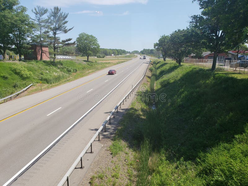 Highway overlook stock photo. Image of cars, trees, road - 141788228