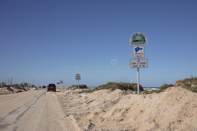 Old A1A Highway Destroyed by Hurricane Matthew Editorial Stock Photo ...