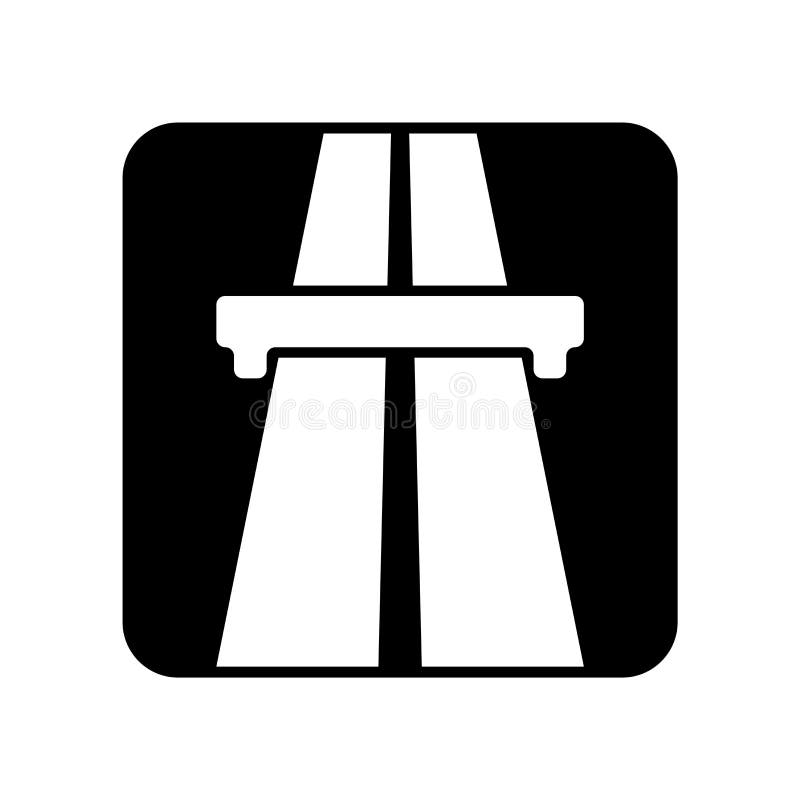 Highway Sign Icon. Trendy Flat Vector Highway Sign Icon on White Stock ...