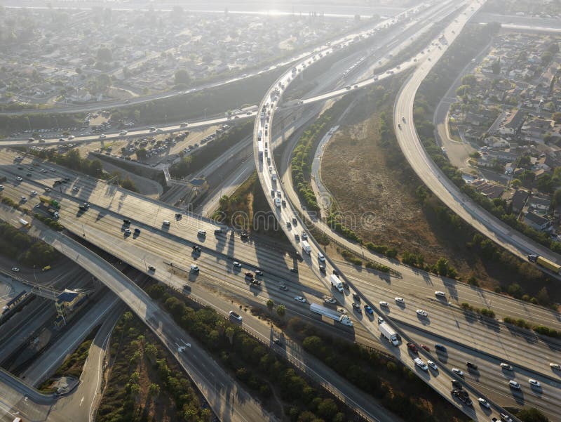 Highway interchange. stock photo. Image of road, photograph - 3418152