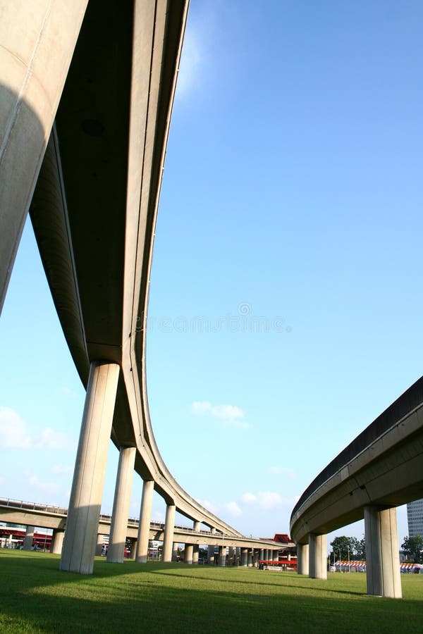 Highway bridges stock image. Image of mass, land, intersection - 739609