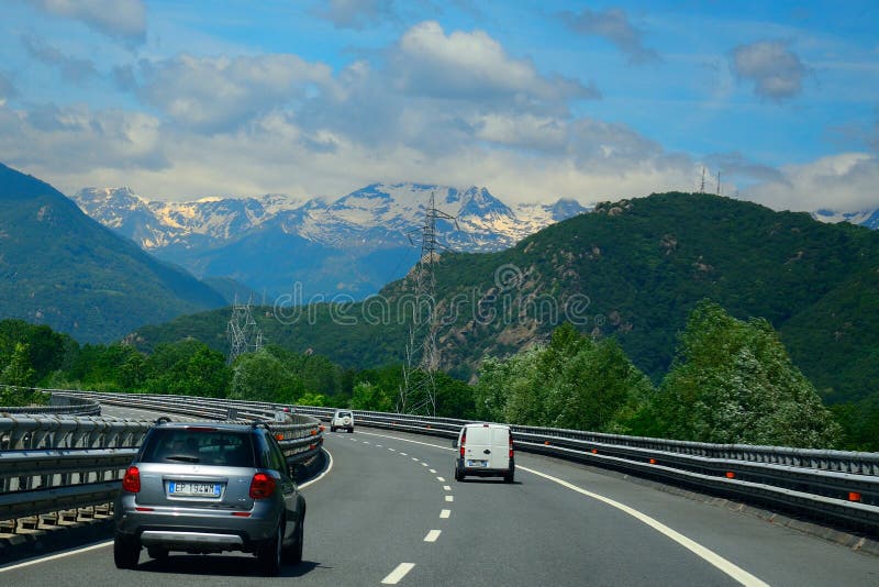 On the highway, Italy editorial image. Image of tourism - 88036285