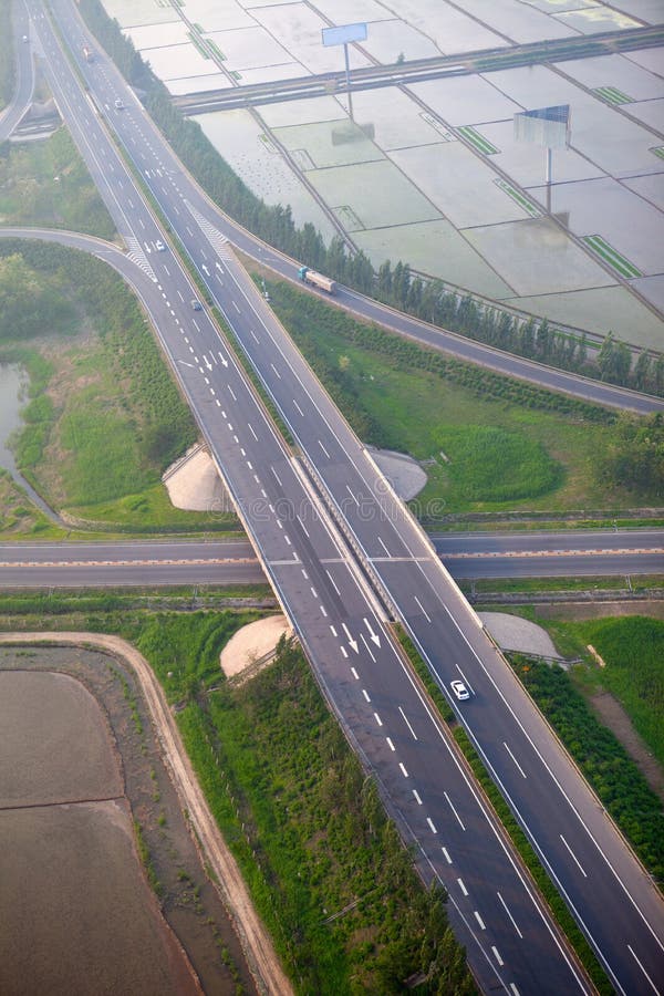 Highway junction, aerial stock photo. Image of city, asphalt - 28964572