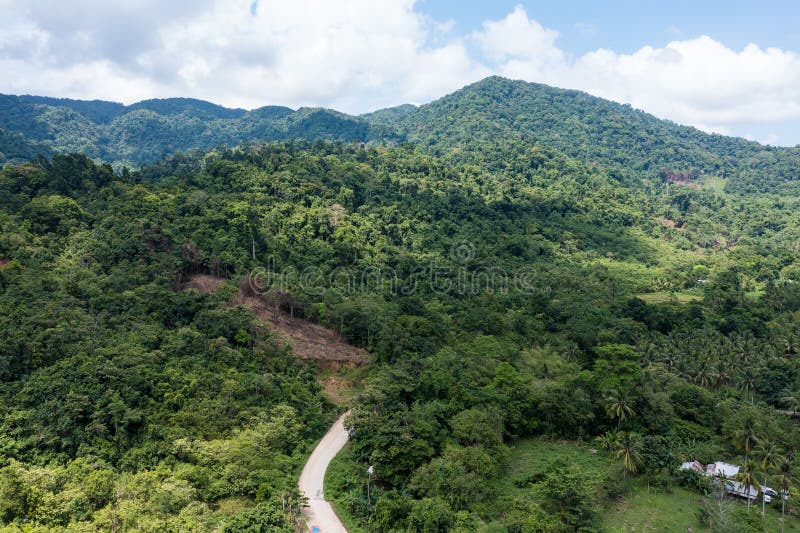 Highway through the Jungle of the Philippines Stock Image - Image of ...