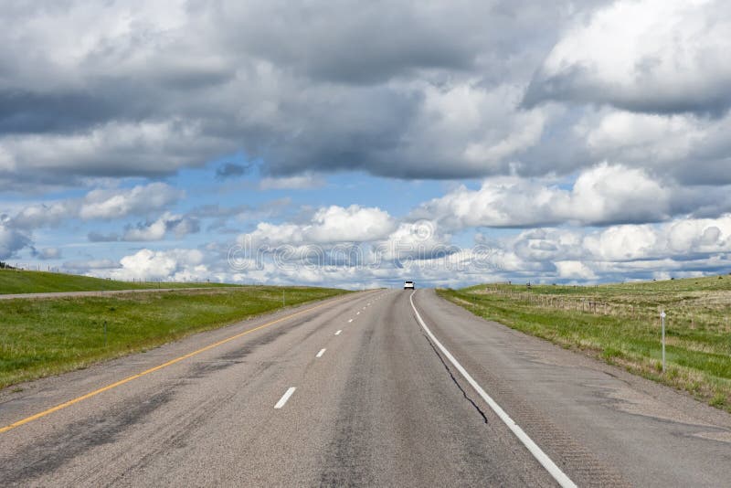 Highway landscape stock image. Image of lonely, clouds - 10071003