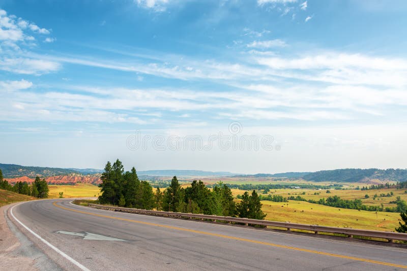 Highway and Landscape stock image. Image of national - 66814733