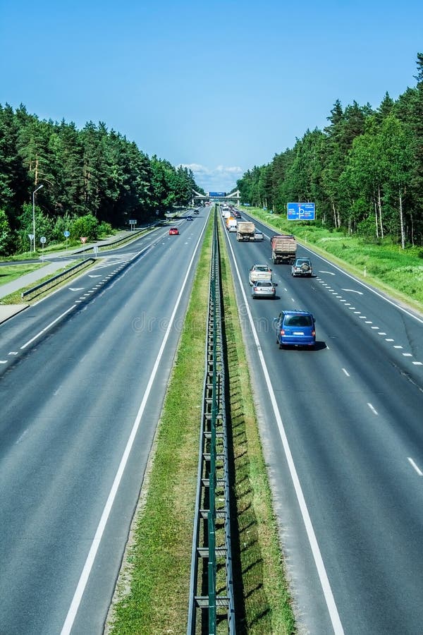 Highway in Latvia stock image. Image of baltic, asphalt - 31883069
