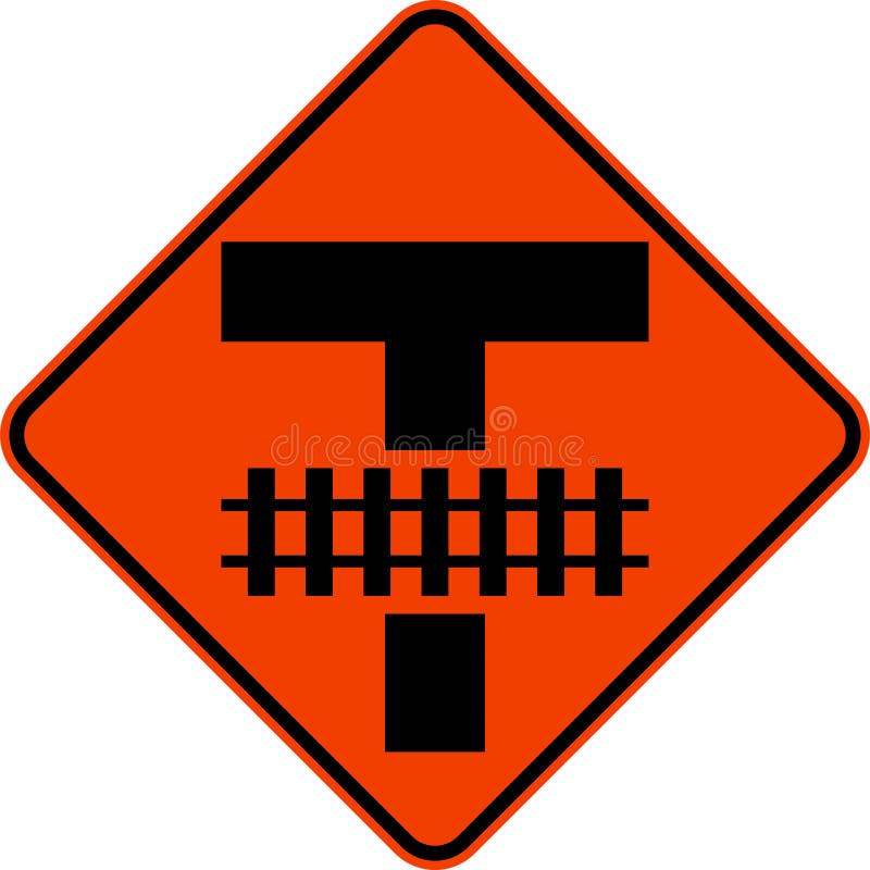 Highway Light Rail Transit Grade Crossing Sign Stock Vector ...