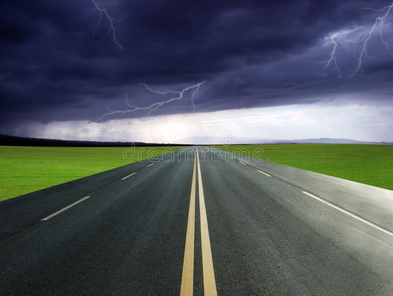 Highway Lightning stock photo. Image of auto, motion - 19152024