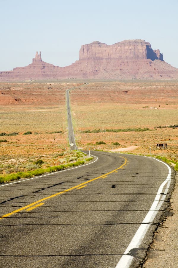 Highway To Monument Valley Tribal Park Utah Stock Image - Image of ...