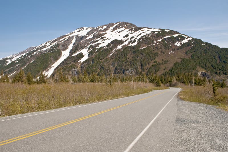 Highway and mountain stock image. Image of alaska, wilderness - 11433457