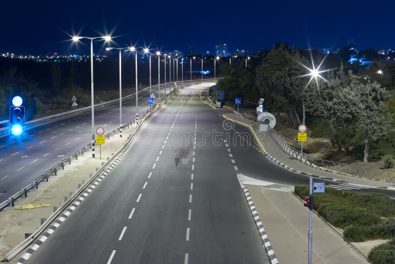 Empty highway stock photo. Image of view, lane, dusk - 23642642