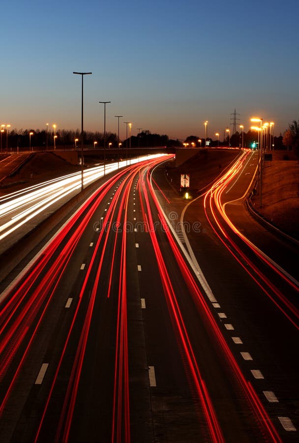 Highway at Night stock image. Image of exposure, scene - 2010503