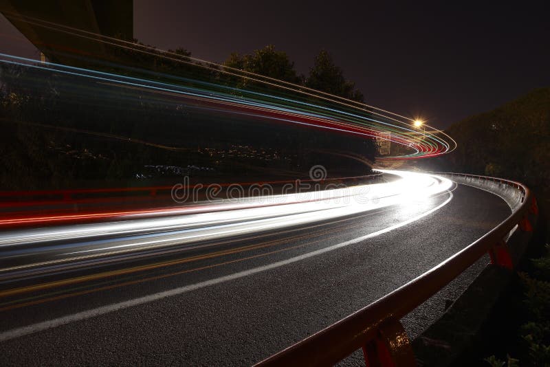 Highway at night stock image. Image of landscape, metropolitan - 29175107