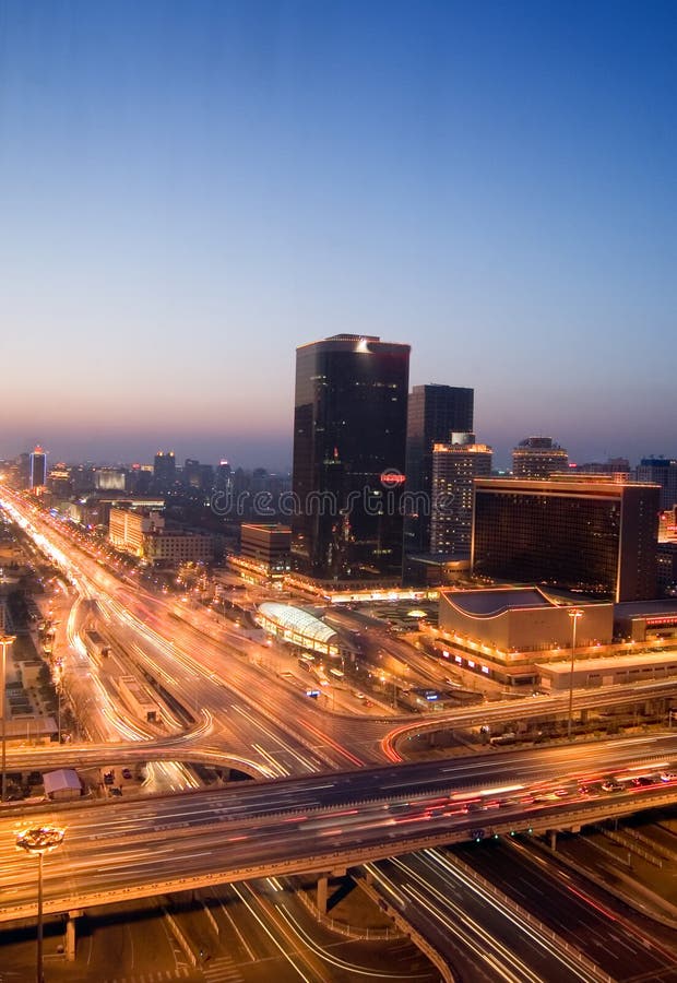 Highway at Night stock photo. Image of highway, interstate - 8283968