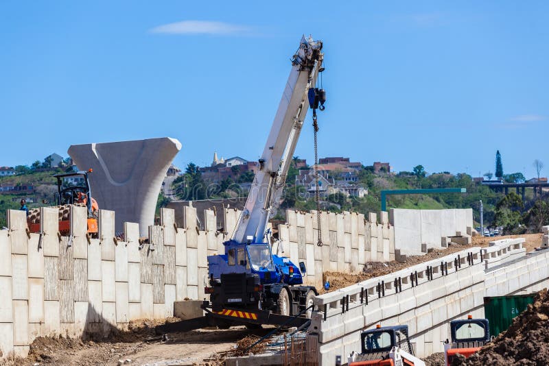 Highway Off-Ramps Construction Editorial Photo - Image of interchange ...