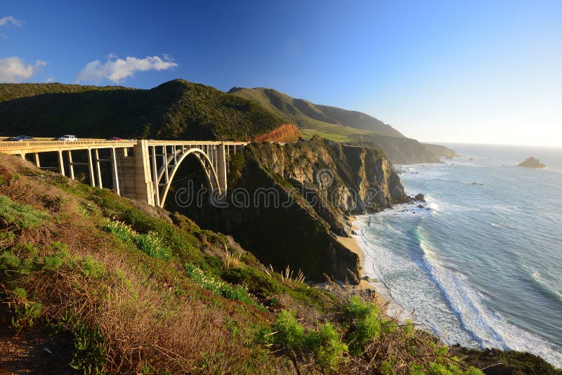 Highway one bidge stock image. Image of coast, historic - 28647857