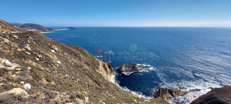 Highway One Coast of California USA Stock Image - Image of highway ...