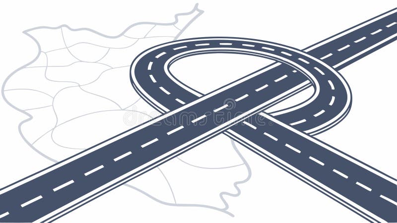 Highway Overpass Road Junction, Transportation Network Infrastructure ...