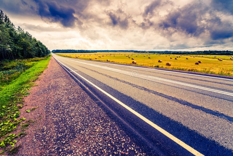 Haystacks View, Bucovina Region, Romania, Winter Season Stock Photo ...