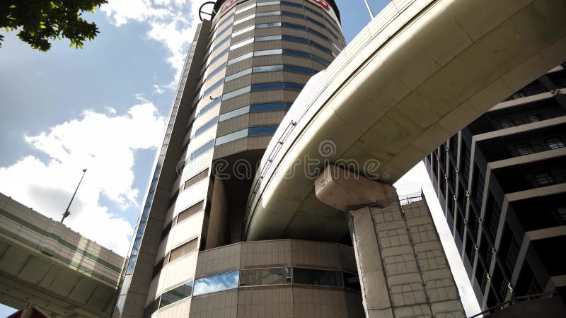A Highway Passing through the TKP Gate Tower Building in Osaka, Japan ...