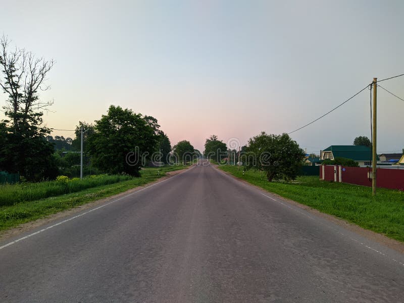 Highway in Rural Area stock image. Image of fast, motion - 9368959