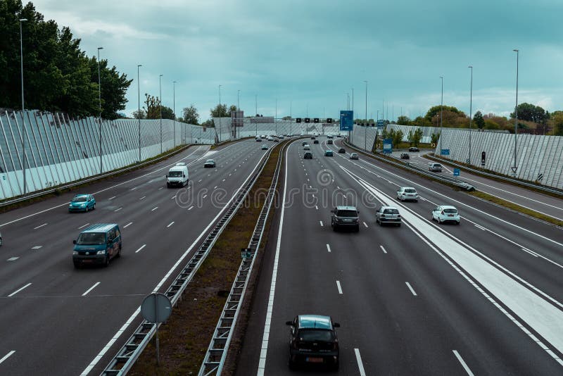 Highway Ring A10 Amsterdam editorial photo. Image of blurred - 146114461