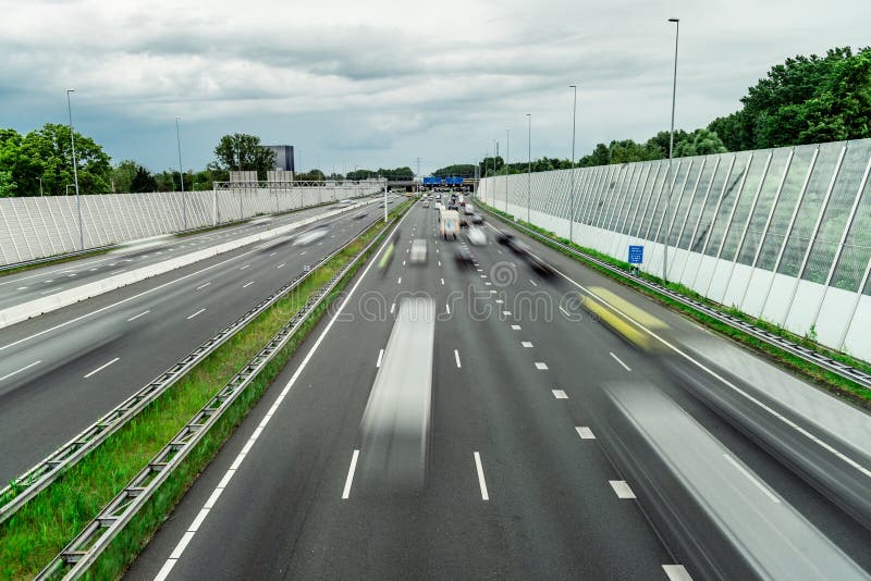 Highway Ring East A10 Amsterdam Stock Photo - Image of netherlands ...